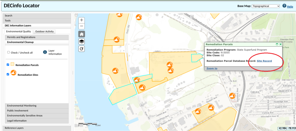 DECinfo Locator Tutorial - The Clean Air Coalition of W.N.Y.