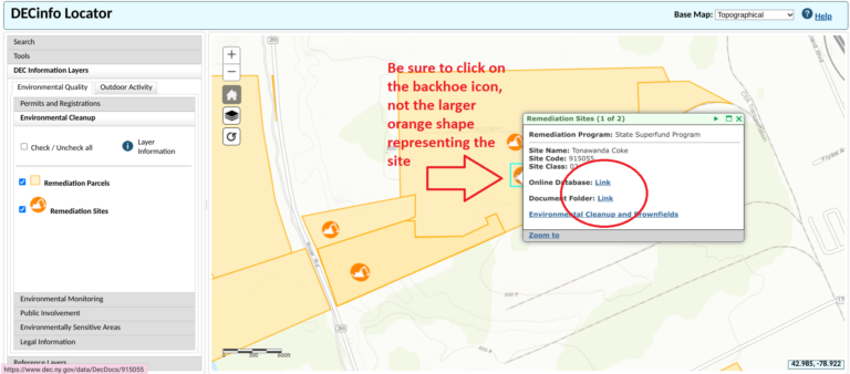 DECinfo Locator Tutorial - The Clean Air Coalition of W.N.Y.
