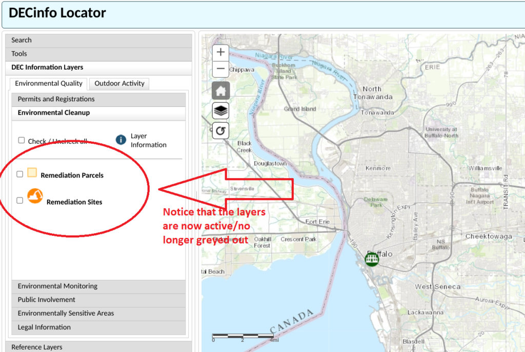 DECinfo Locator Tutorial - The Clean Air Coalition of W.N.Y.