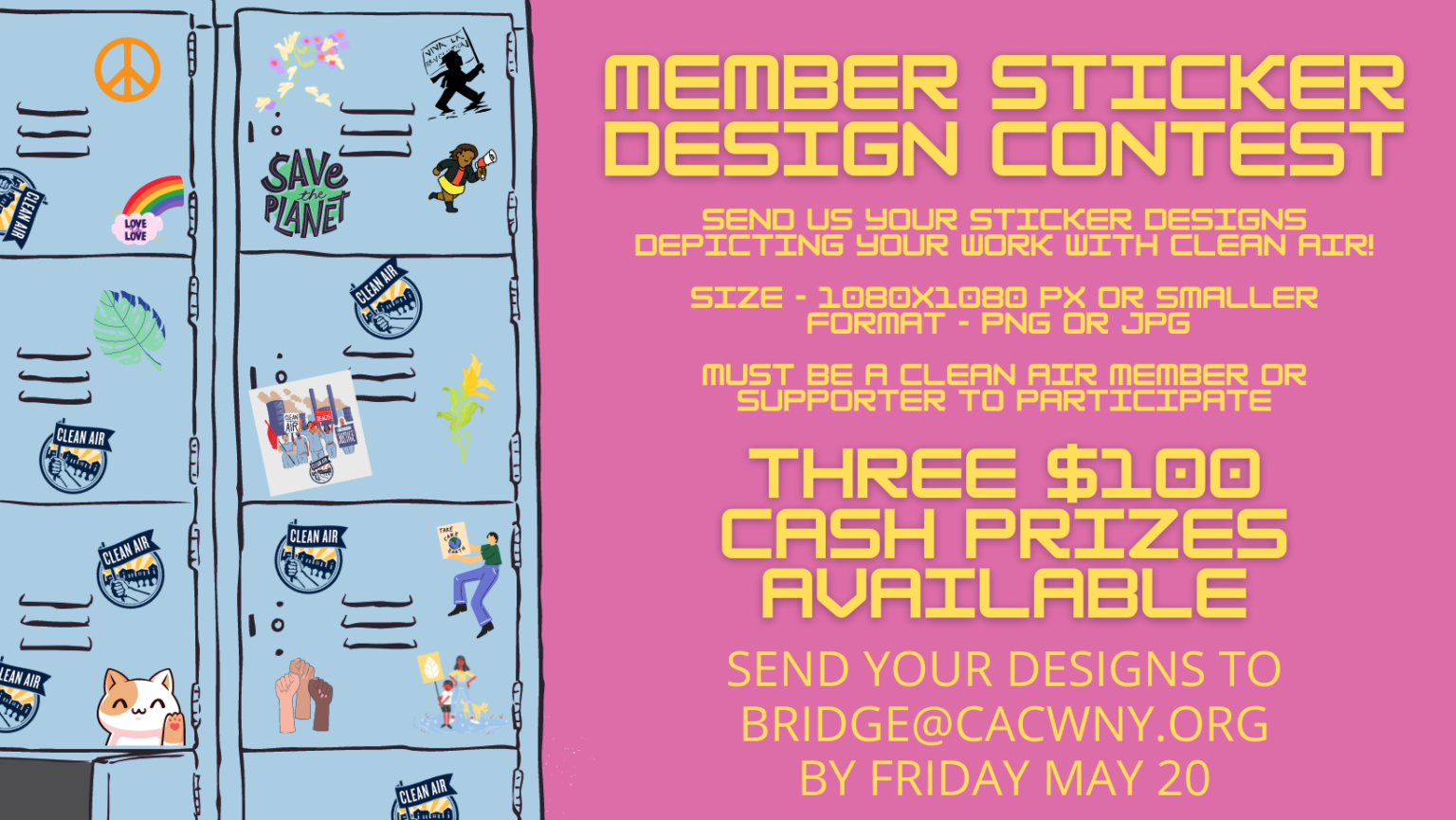 Member Sticker Design Contest - chance to win $100! - The Clean Air ...
