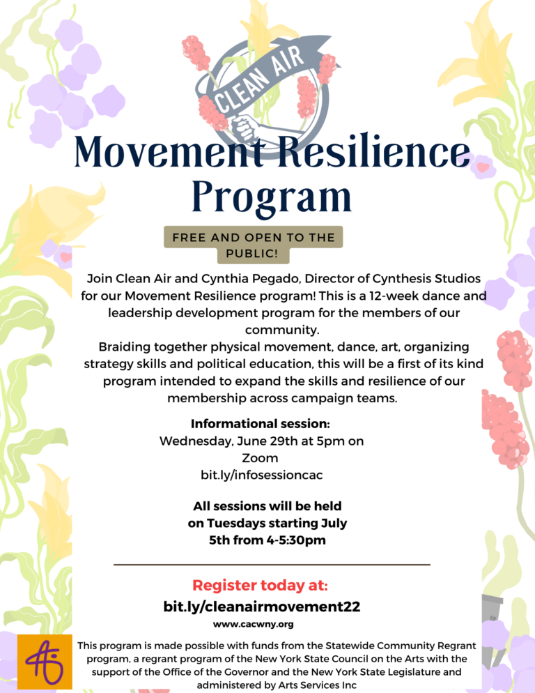 Movement Resilience Program 2022! - The Clean Air Coalition of W.N.Y.